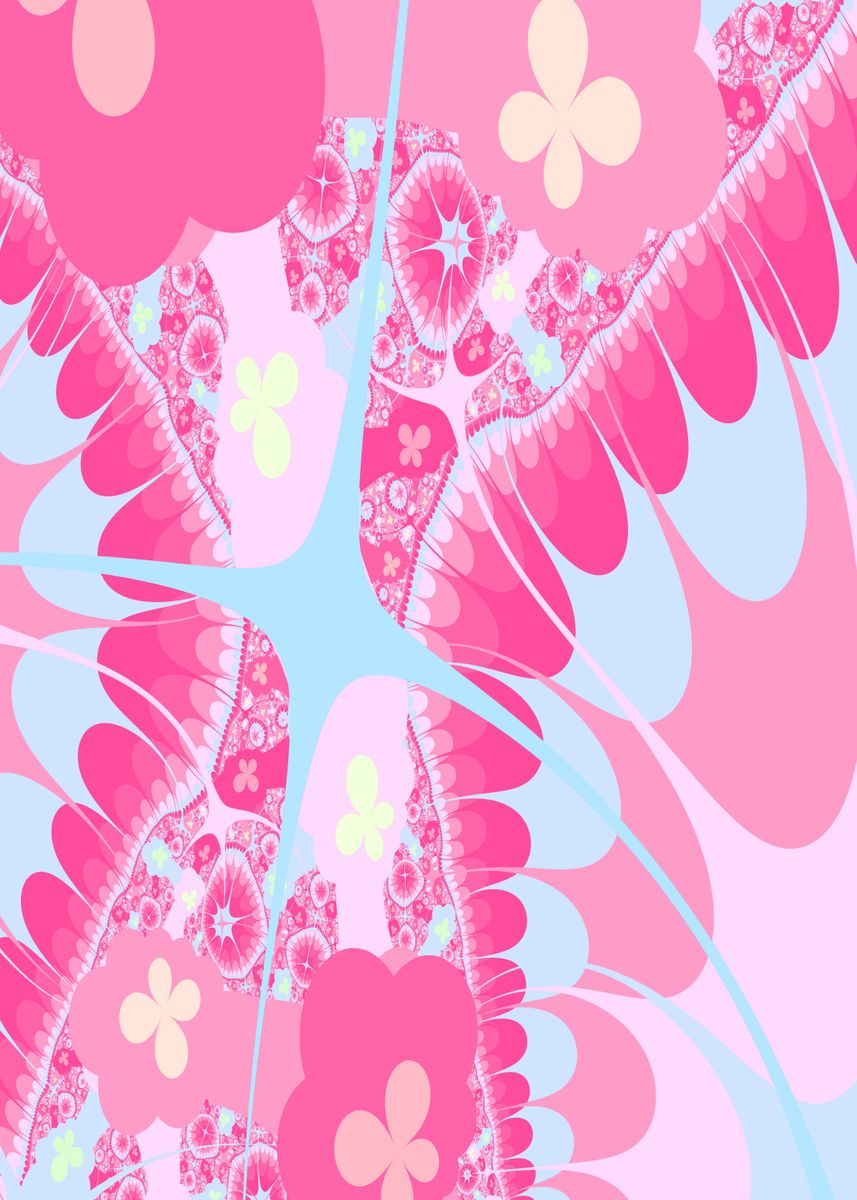 'Groovy Bohemian Fractal' Poster, picture, metal print, paint by ...