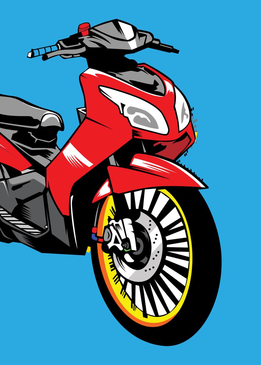 'Scooter ' Poster by Design Droplet | Displate