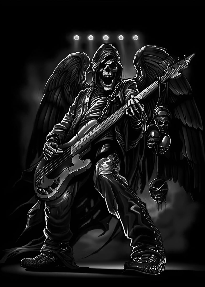 'Grim reaper' Poster, picture, metal print, paint by CuteGirl | Displate