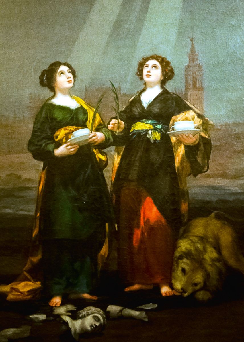 'Saints Justa and Rufina' Poster, picture, metal print, paint by ...