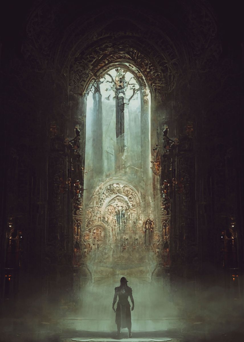 'Cathedral' Poster, picture, metal print, paint by AndrejZT | Displate