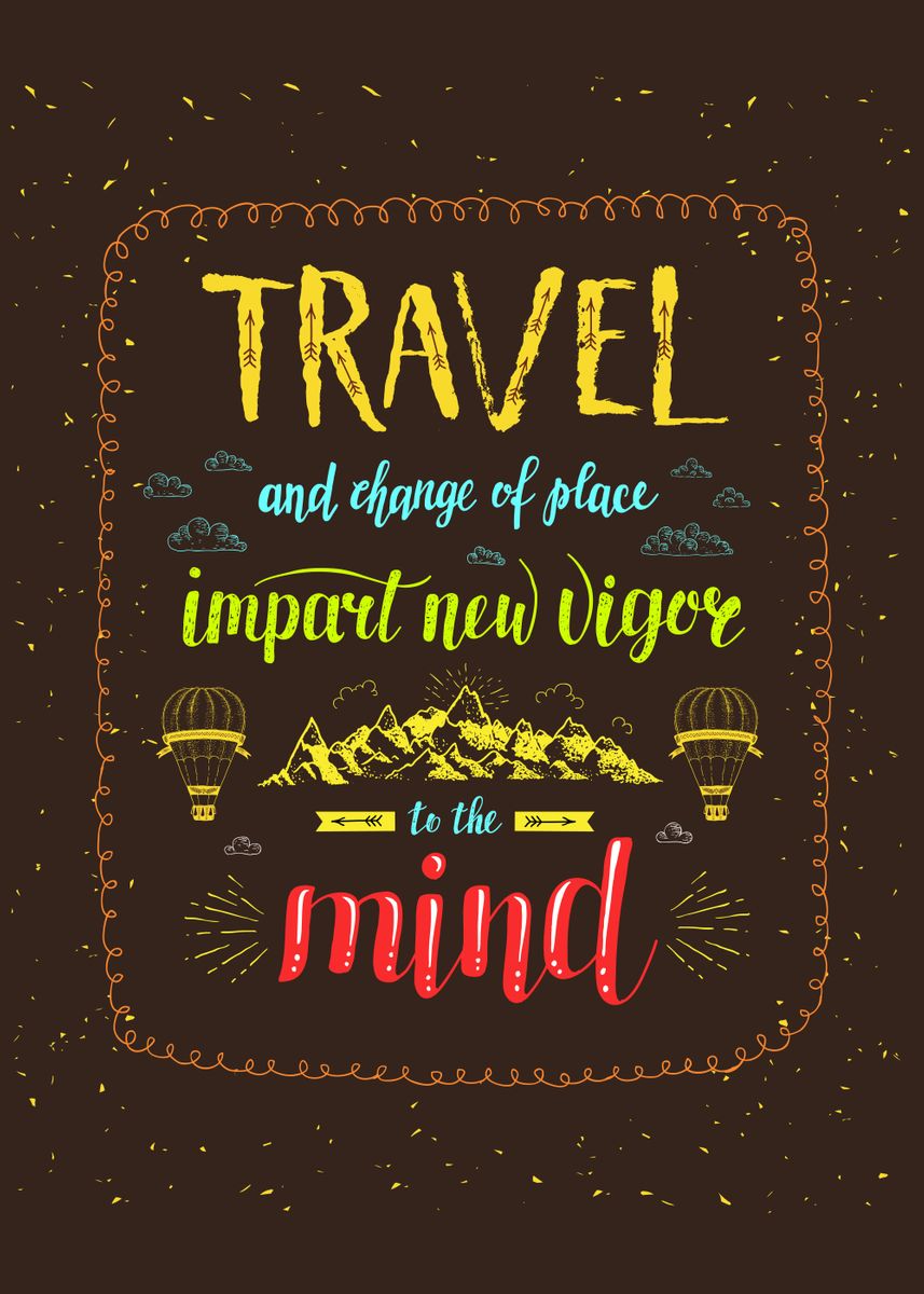 'Travel to the mind' Poster, picture, metal print, paint by Juliana RW ...