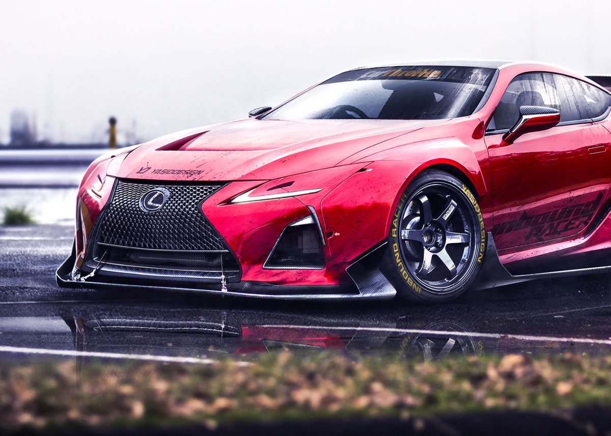 'lexus lc' Poster by Spot Cars | Displate