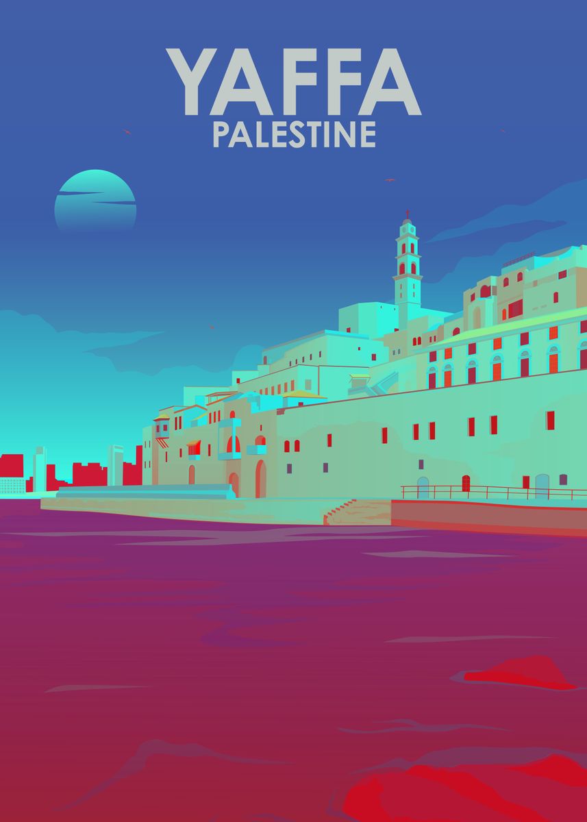 'Yaffa Palestine Design Art' Poster, picture, metal print, paint by ...