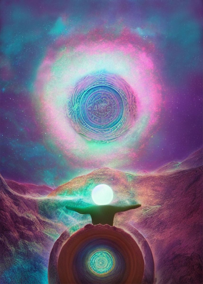 'Energy Vibes' Poster, picture, metal print, paint by Julia Rudens ...