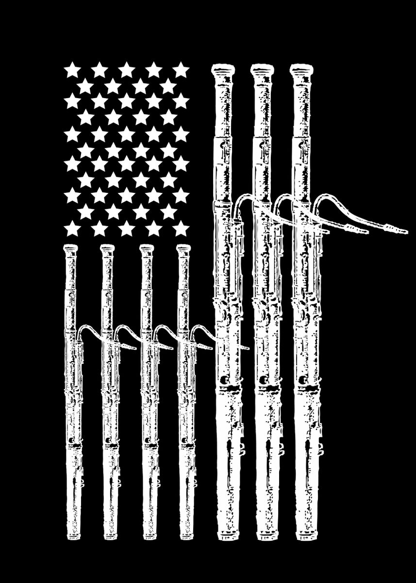 'Vintage Bassoon Lover Gift' Poster, picture, metal print, paint by ...