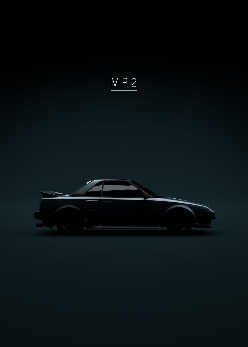 '1984 MR2 Mk1 AW11 ' Poster, picture, metal print, paint by 21 MXM ...