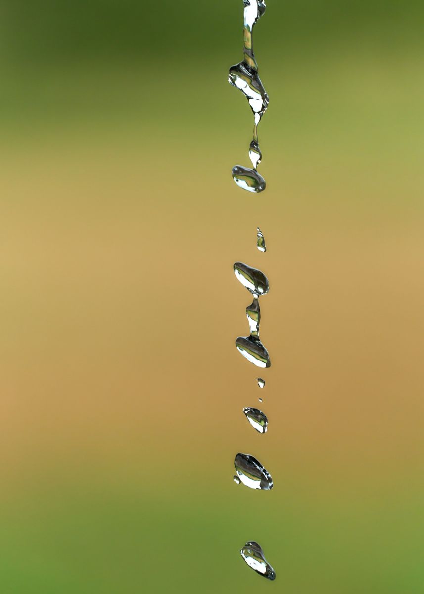 'Waterdrop chain' Poster, picture, metal print, paint by Stephen ...
