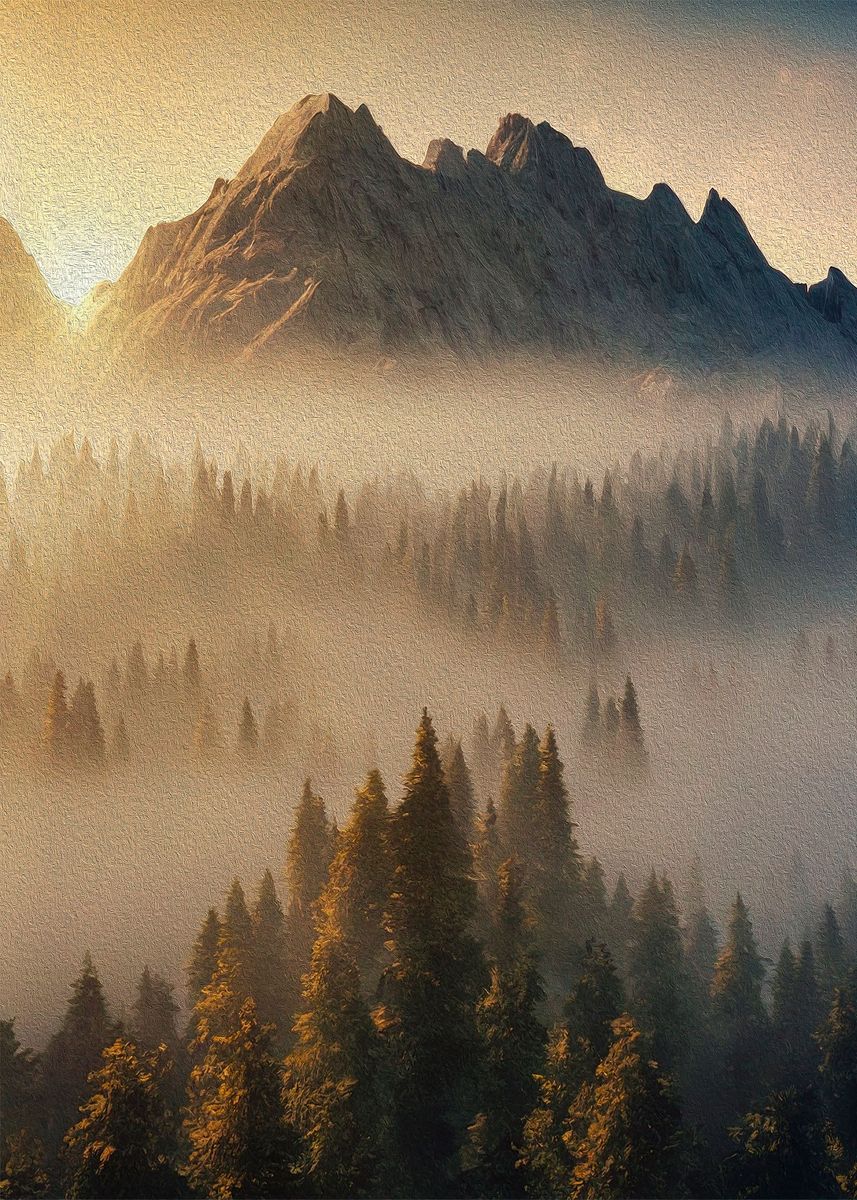 'Mother nature' Poster, picture, metal print, paint by Finn Vidtak ...