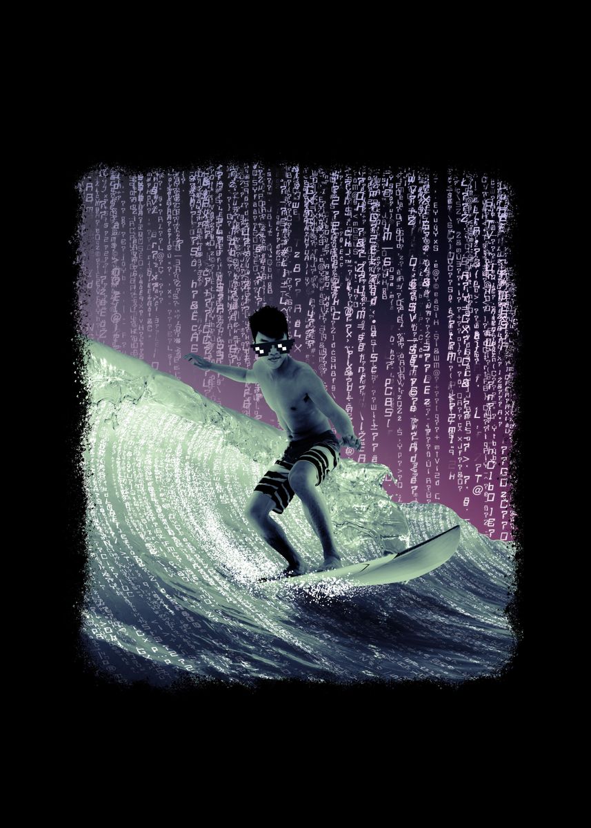 'Coding' Poster, picture, metal print, paint by Cool Till Death | Displate