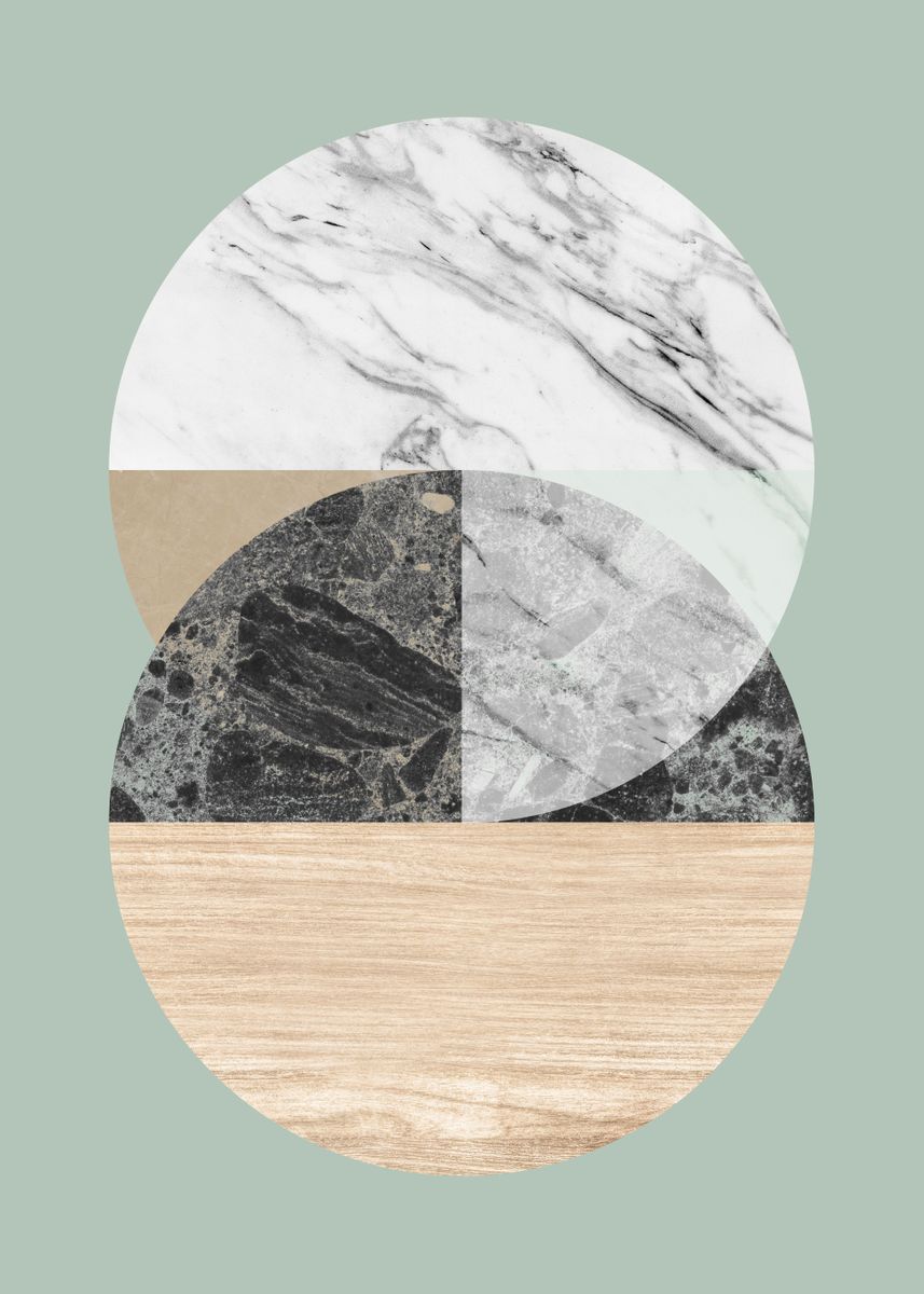 'Collage in polygons 3' Poster by Vitor Costa | Displate