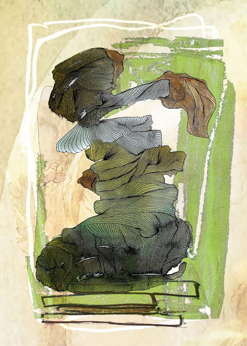 'Dancer LineArt' Poster, picture, metal print, paint by Denis Tenev ...