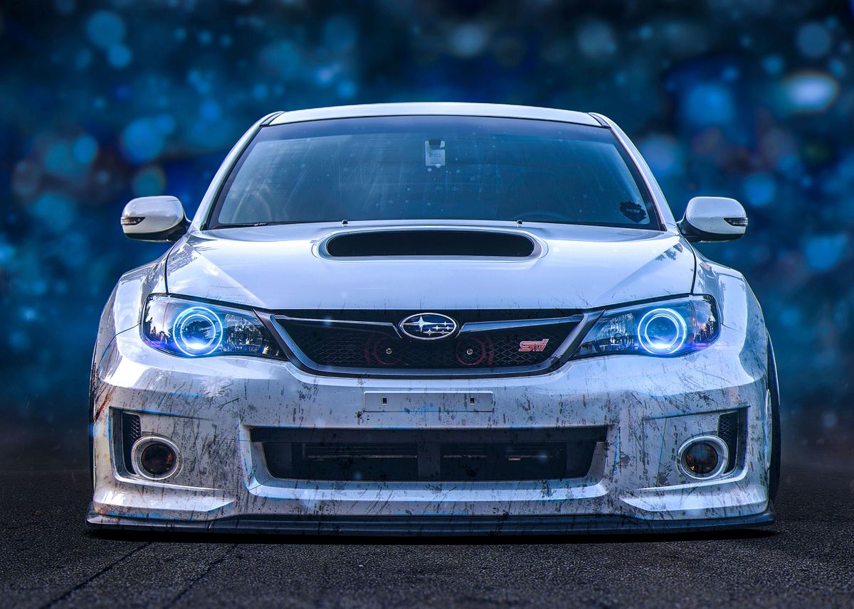 'subaru impreza wrx sti' Poster by Spot Cars | Displate