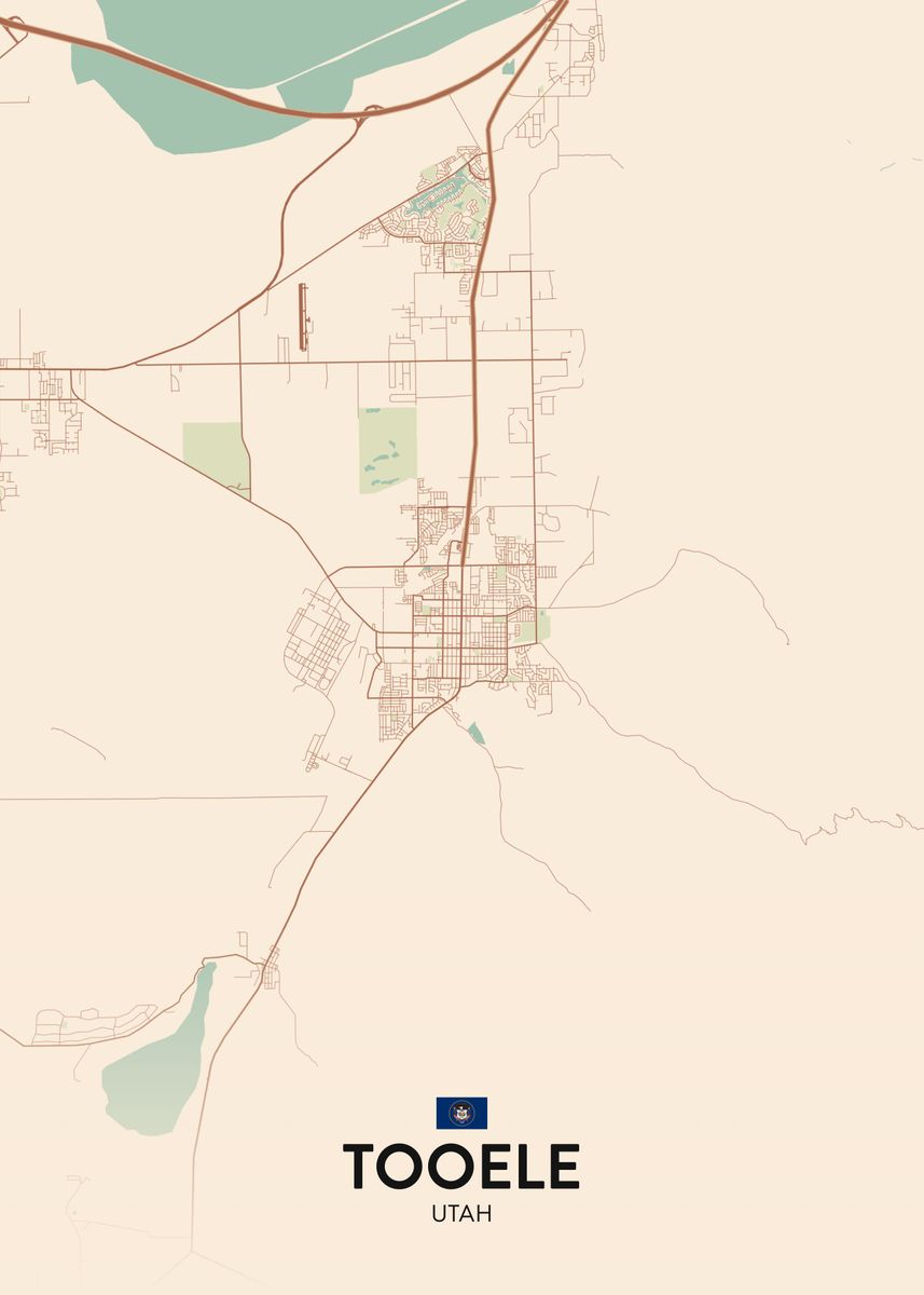 'Tooele UT' Poster, picture, metal print, paint by IMR Designs | Displate