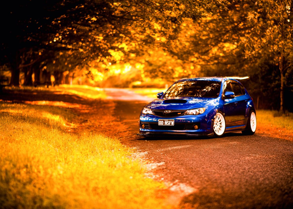'subaru impreza' Poster by Spot Cars | Displate