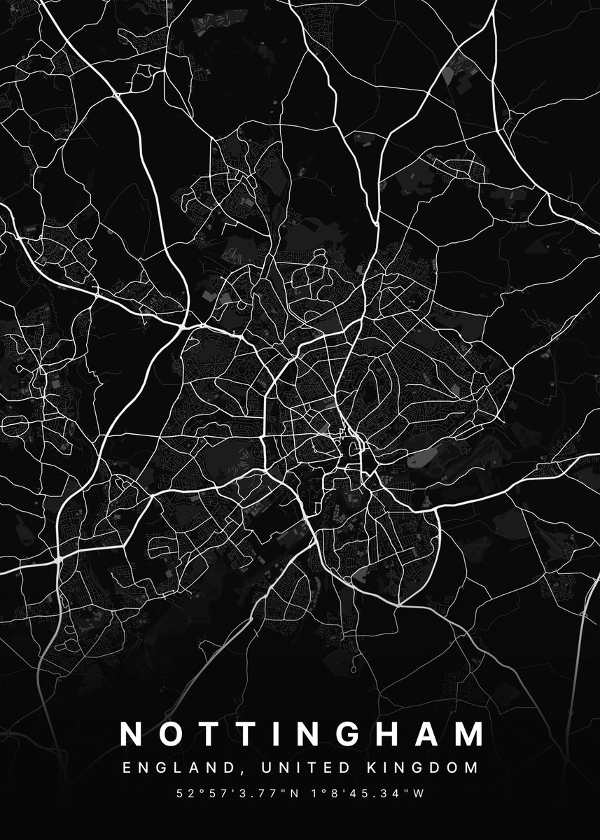 'Nottingham England' Poster by Kemi Solaja | Displate