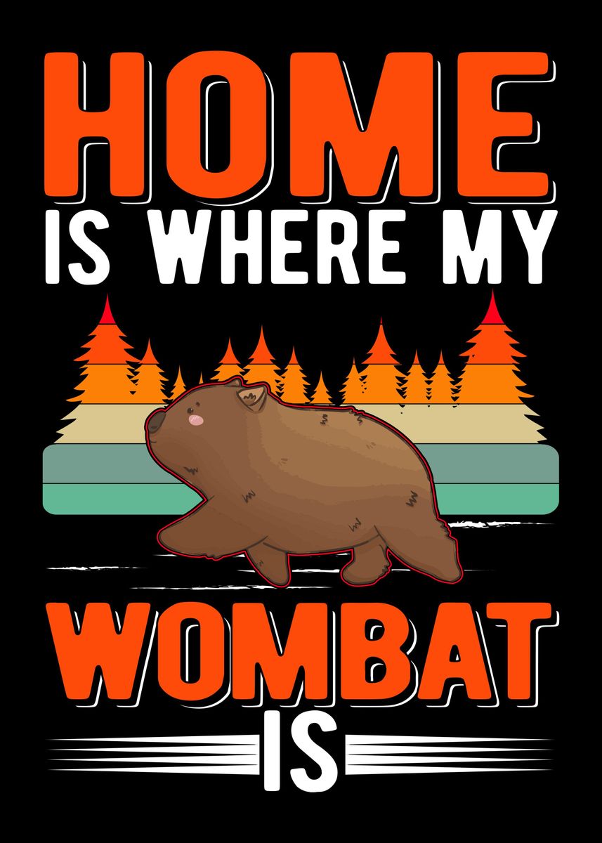 'Wombat Lover Wombat Gift' Poster, picture, metal print, paint by ...