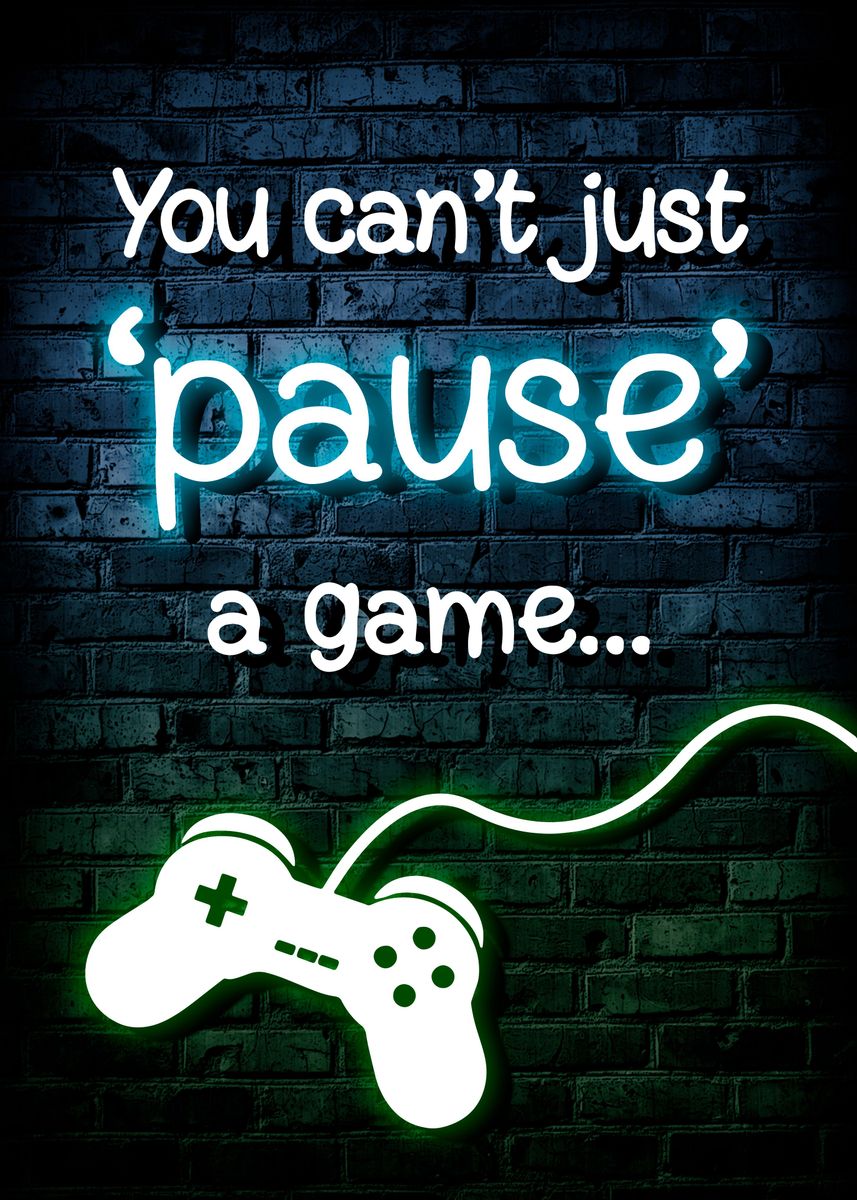 'Game Gamer Gaming' Poster, picture, metal print, paint by Metal ...