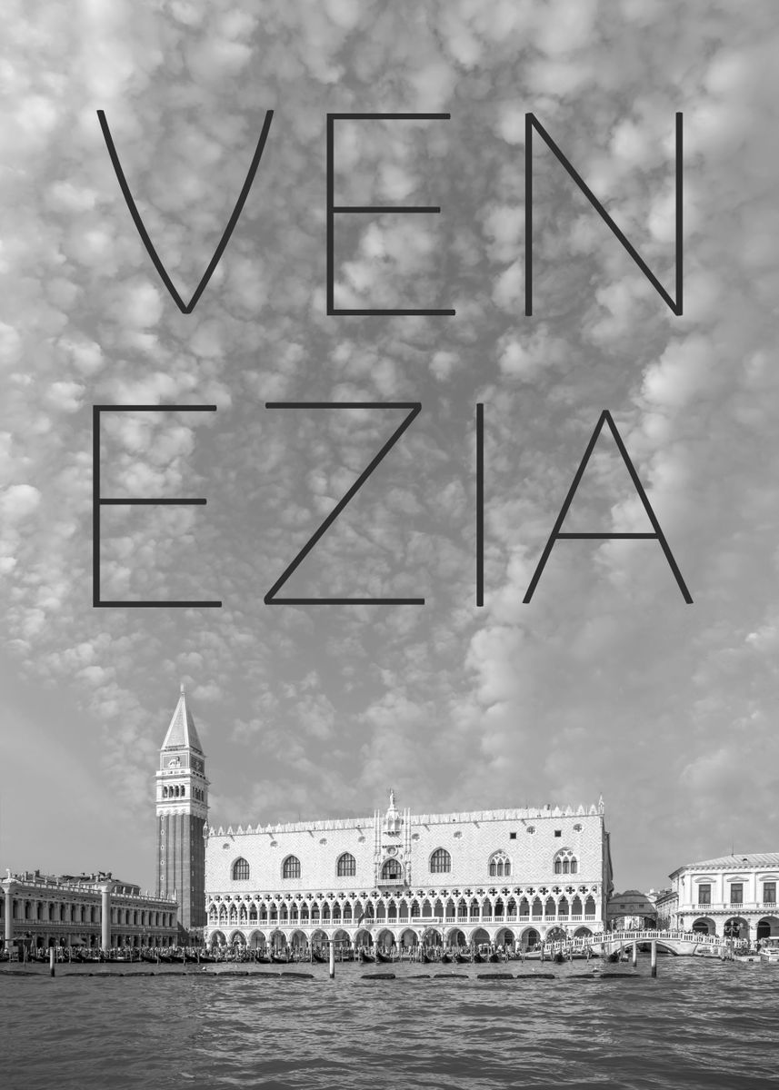 'VENICE Campanile' Poster, picture, metal print, paint by Melanie Viola ...