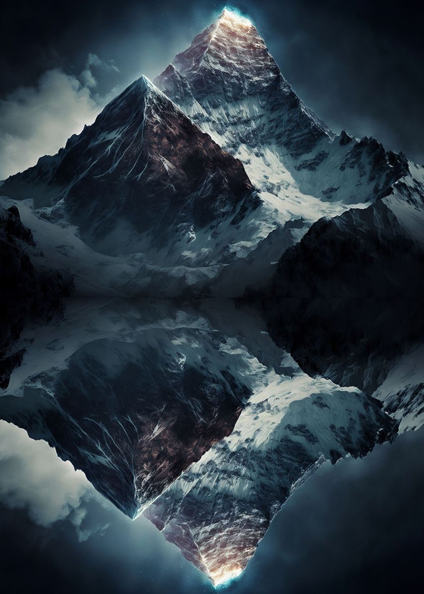 'High rugged Mountains' Poster by Stefan Merz | Displate