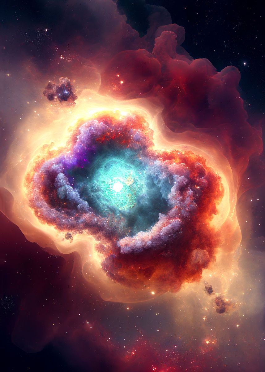 'Cosmic Fog' Poster, picture, metal print, paint by Michael Mattler ...