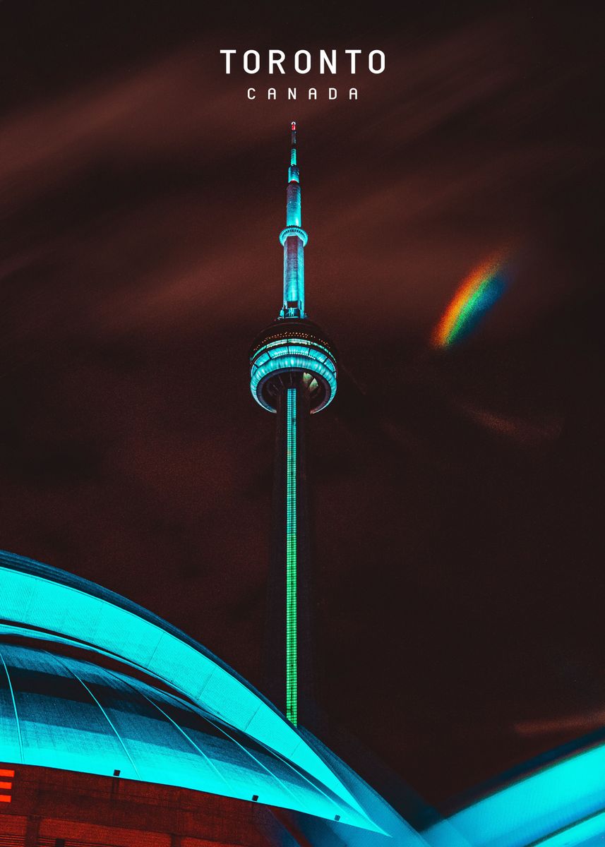 'Toronto ' Poster, picture, metal print, paint by Travel Addict | Displate