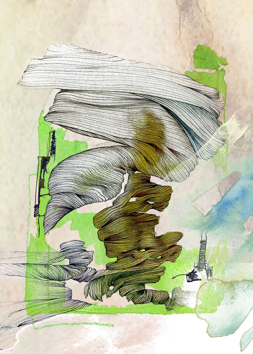 'Flying Bird' Poster, picture, metal print, paint by Denis Tenev | Displate