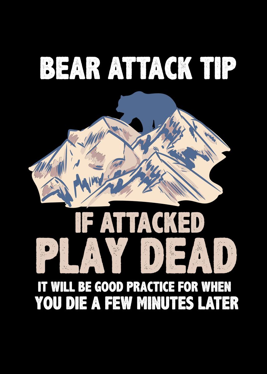 'Bear Attack Tip' Poster, picture, metal print, paint by Uwe Seibert ...