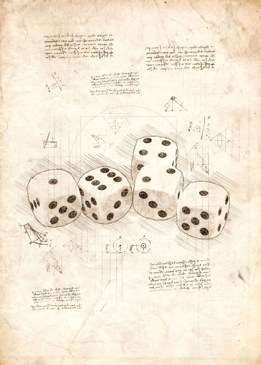 'Dice' Poster by Cornel Vlad | Displate