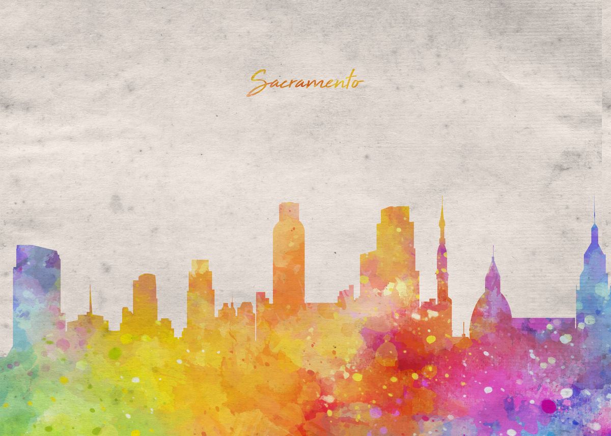 'Sacramento' Poster by Tracy Houston | Displate