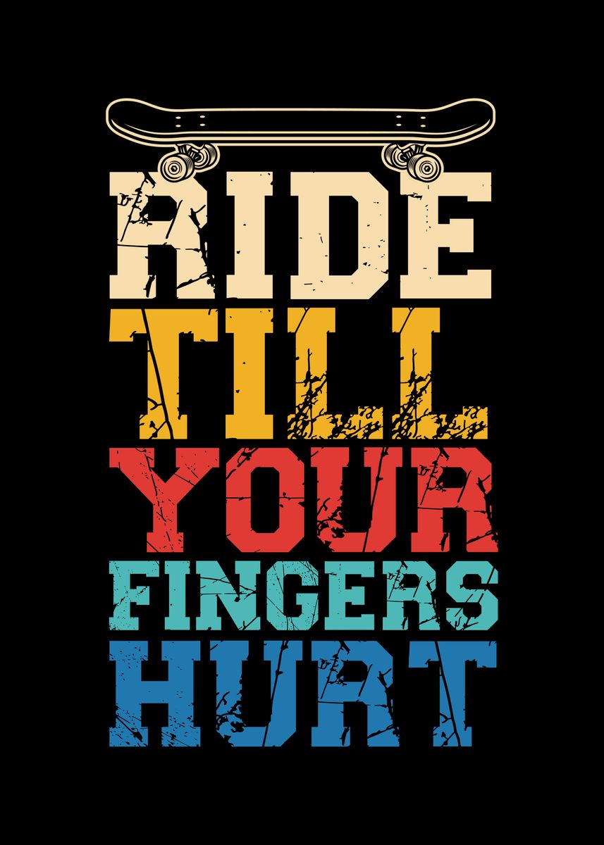 'Fingerboarding' Poster by NAO | Displate