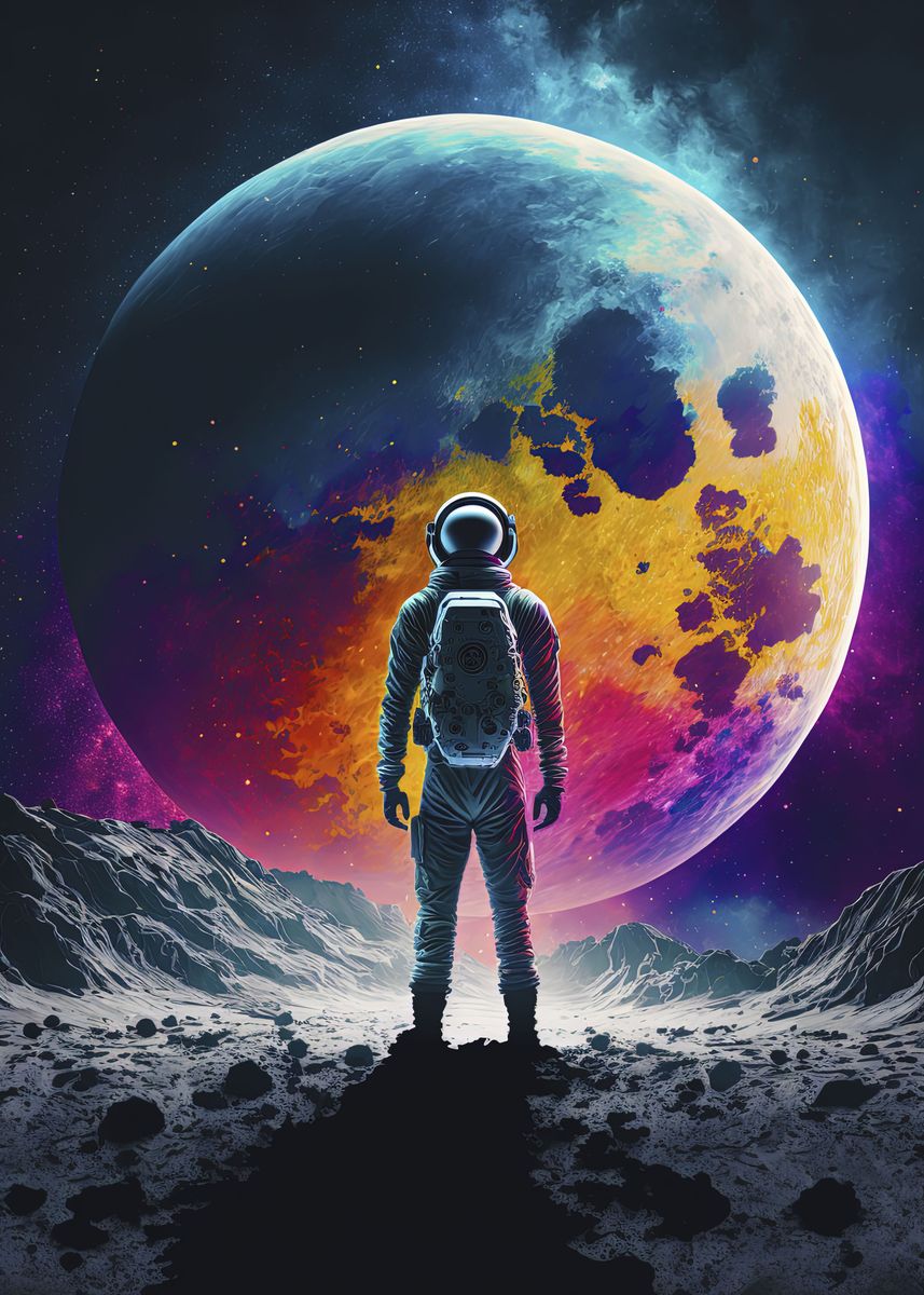 'Splash of Cosmic Colors' Poster, picture, metal print, paint by Sigma ...