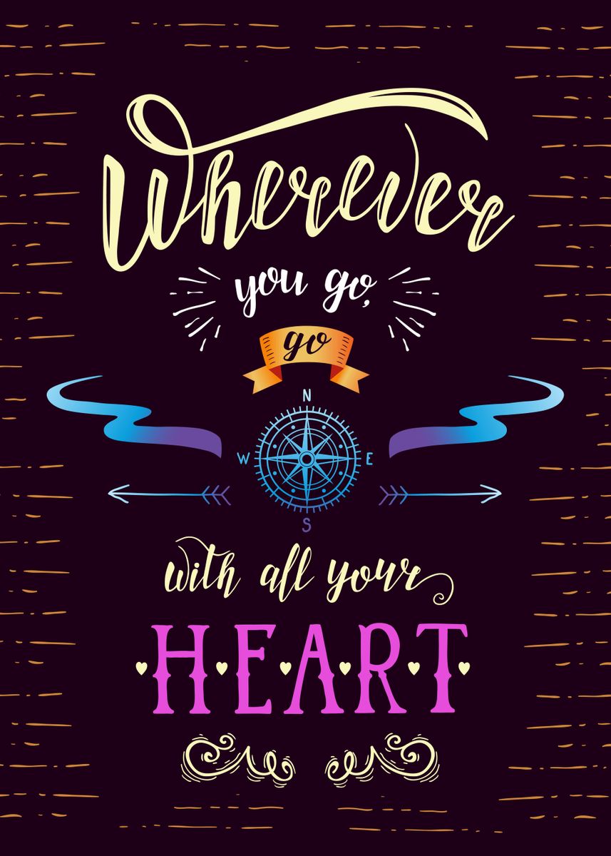 'Where you go' Poster, picture, metal print, paint by Juliana RW | Displate