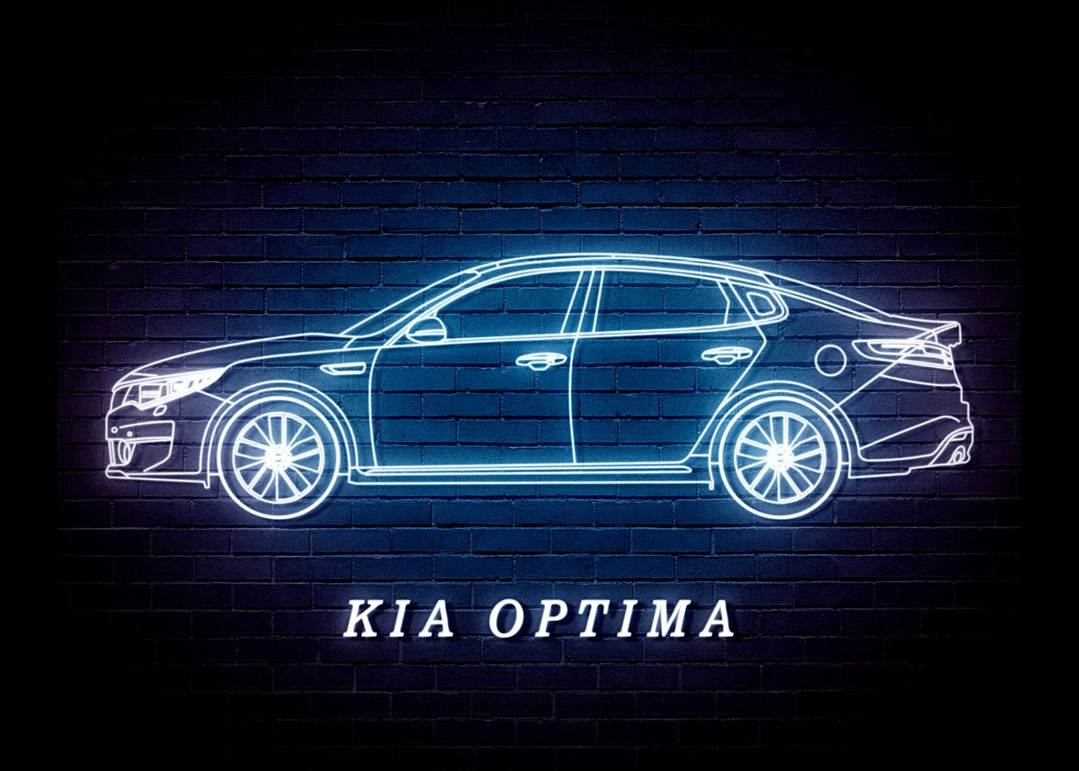 'Kia Optima 2017' Poster by ke ke | Displate
