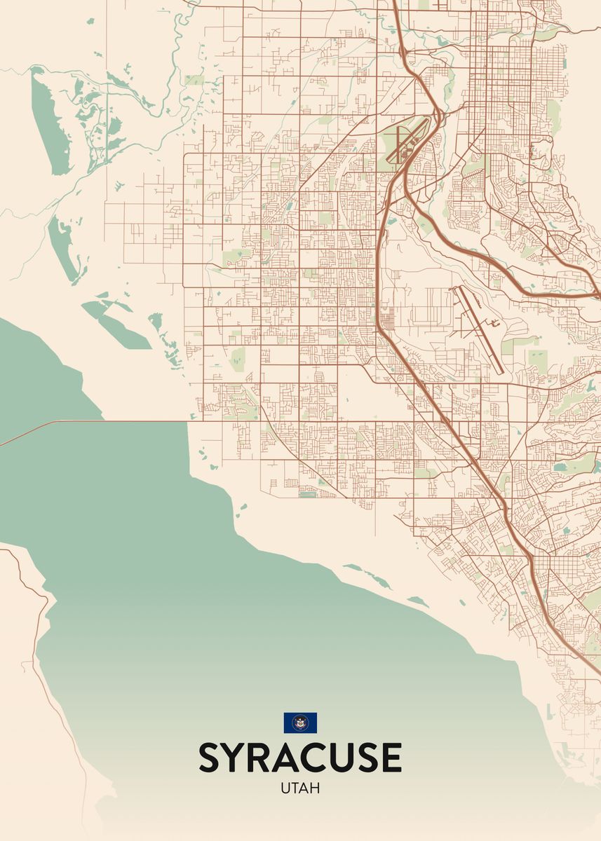 'Syracuse UT' Poster, picture, metal print, paint by IMR Designs | Displate