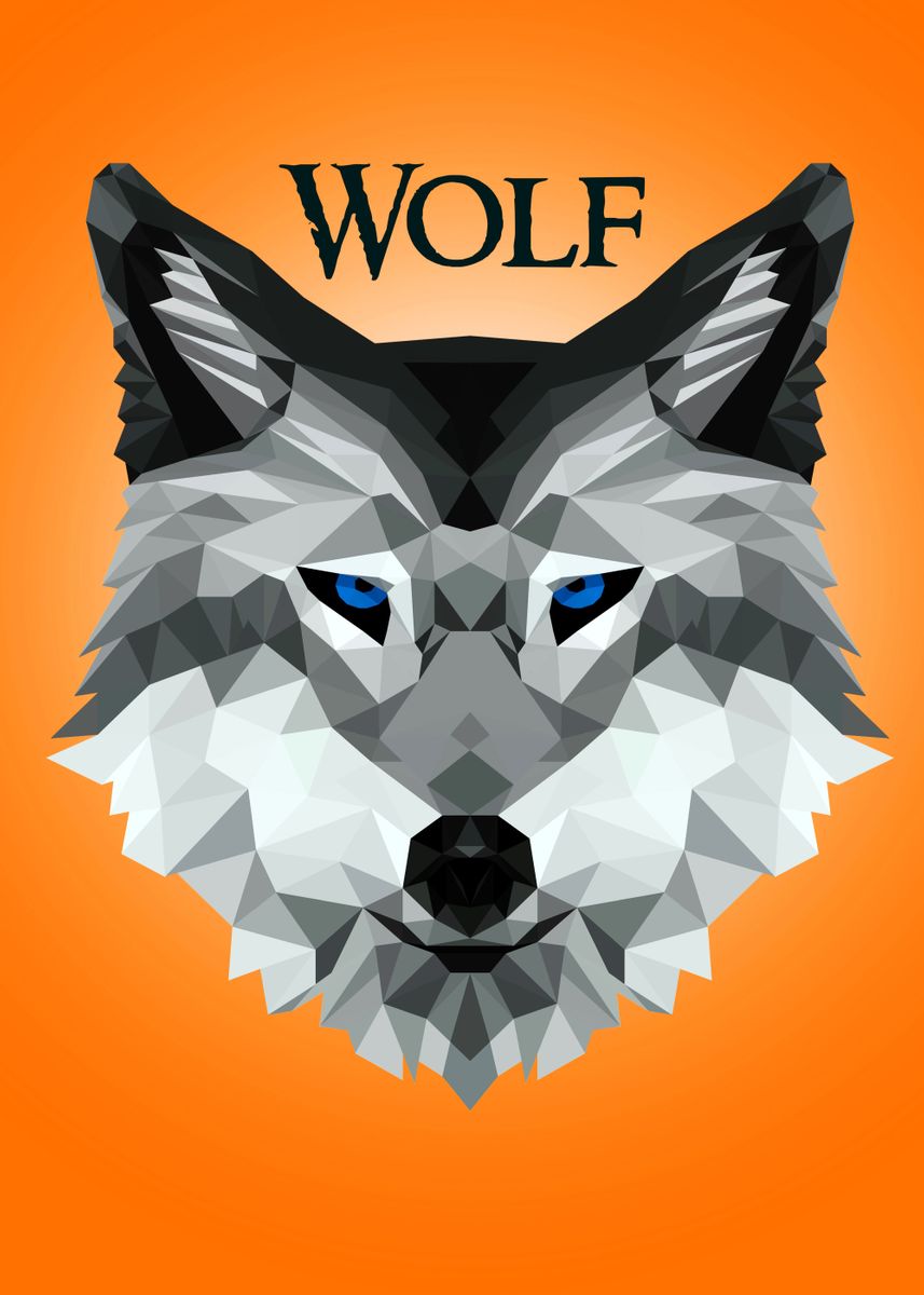 'Wolf' Poster, picture, metal print, paint by Dare Neil | Displate