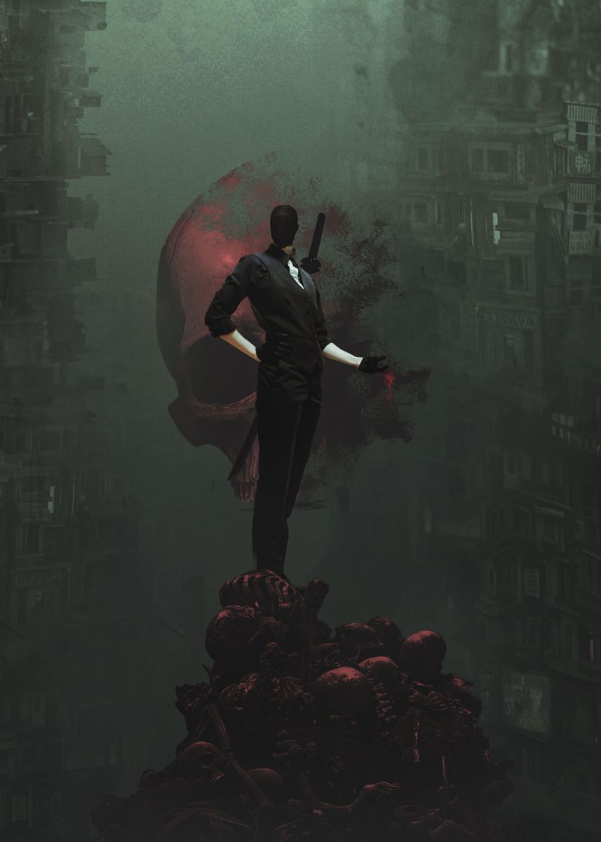 'The red sin' Poster, picture, metal print, paint by Sa Fonklor | Displate