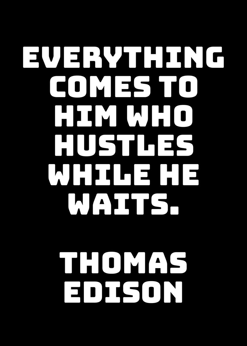 'thomas edison' Poster, picture, metal print, paint by Nami Kulo | Displate
