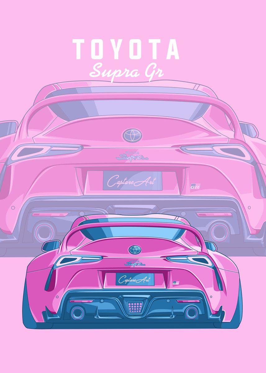 'Toyota Supra GR' Poster, picture, metal print, paint by capture art ...