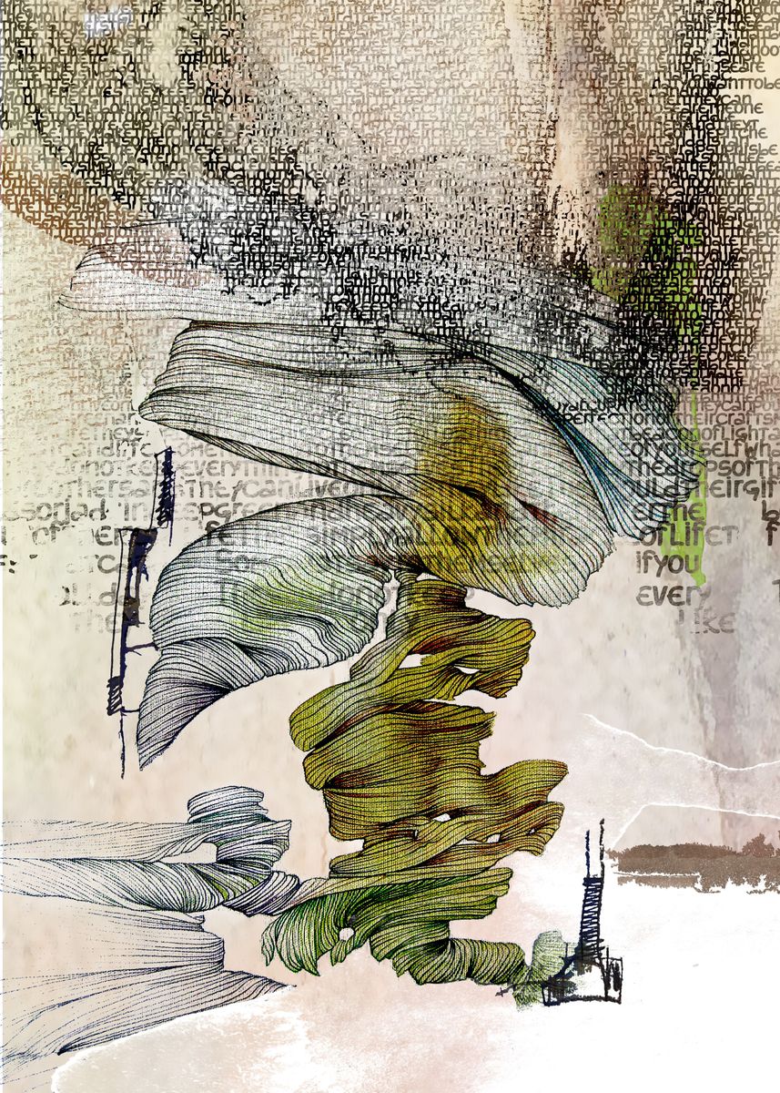 'Flying Bird' Poster, picture, metal print, paint by Denis Tenev | Displate