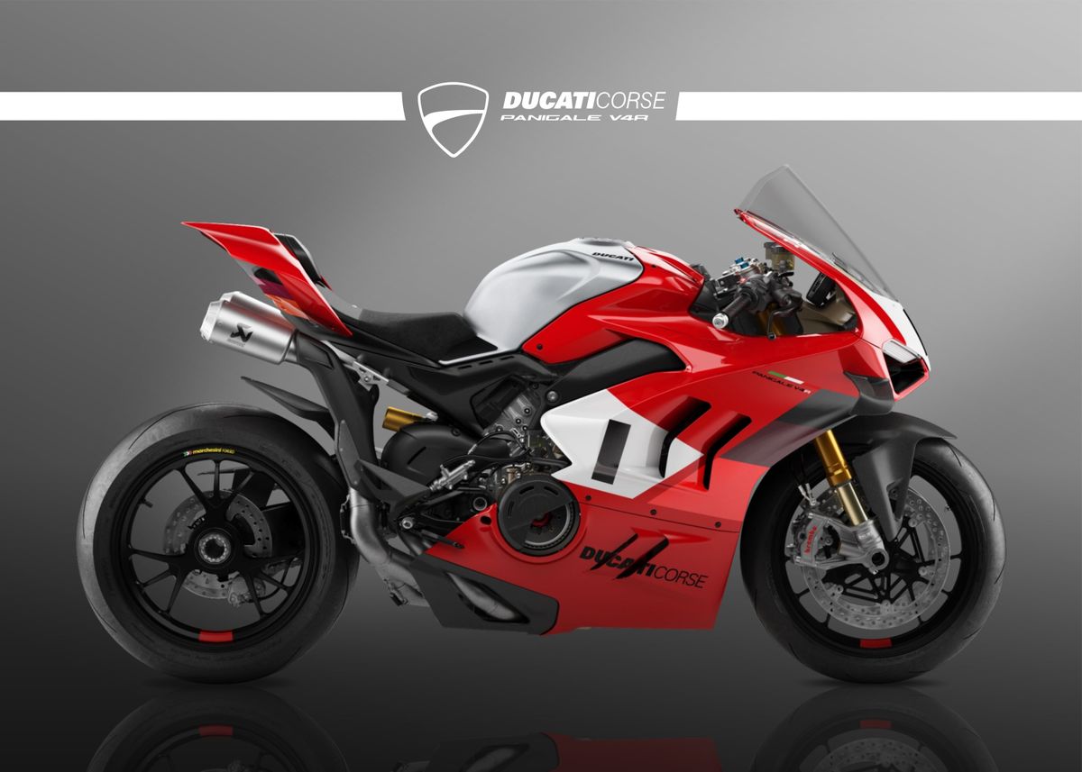 'DUCATI PANIGALE V4R RACING' Poster by Donny Andreas | Displate