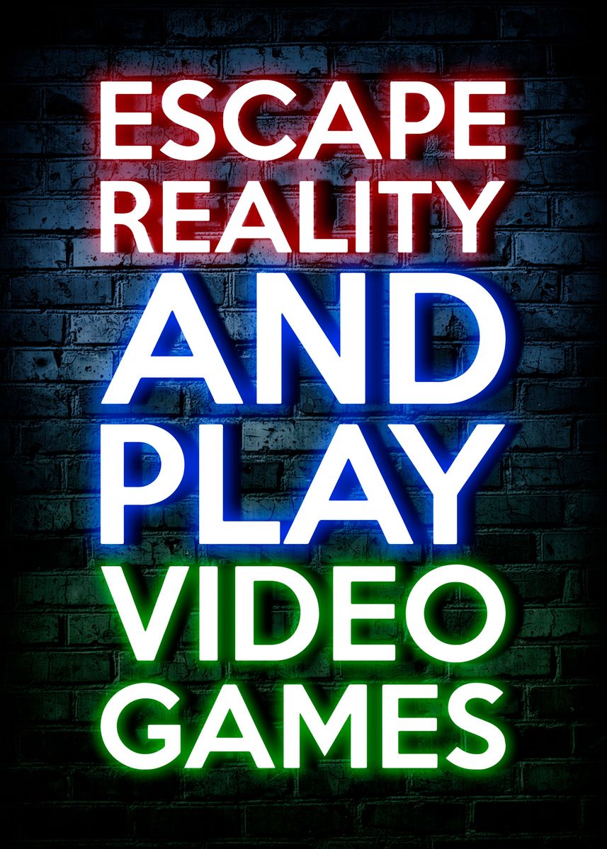 'Game Gamer Gaming' Poster, picture, metal print, paint by Metal ...