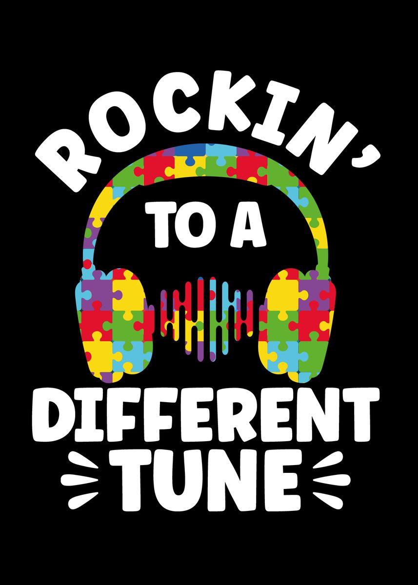 'Rockin To A Different Tune' Poster, picture, metal print, paint by ZS ...