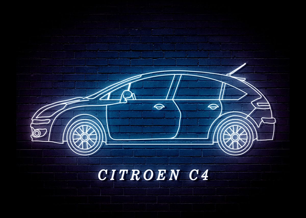 'Citroen C4' Poster by ke ke | Displate