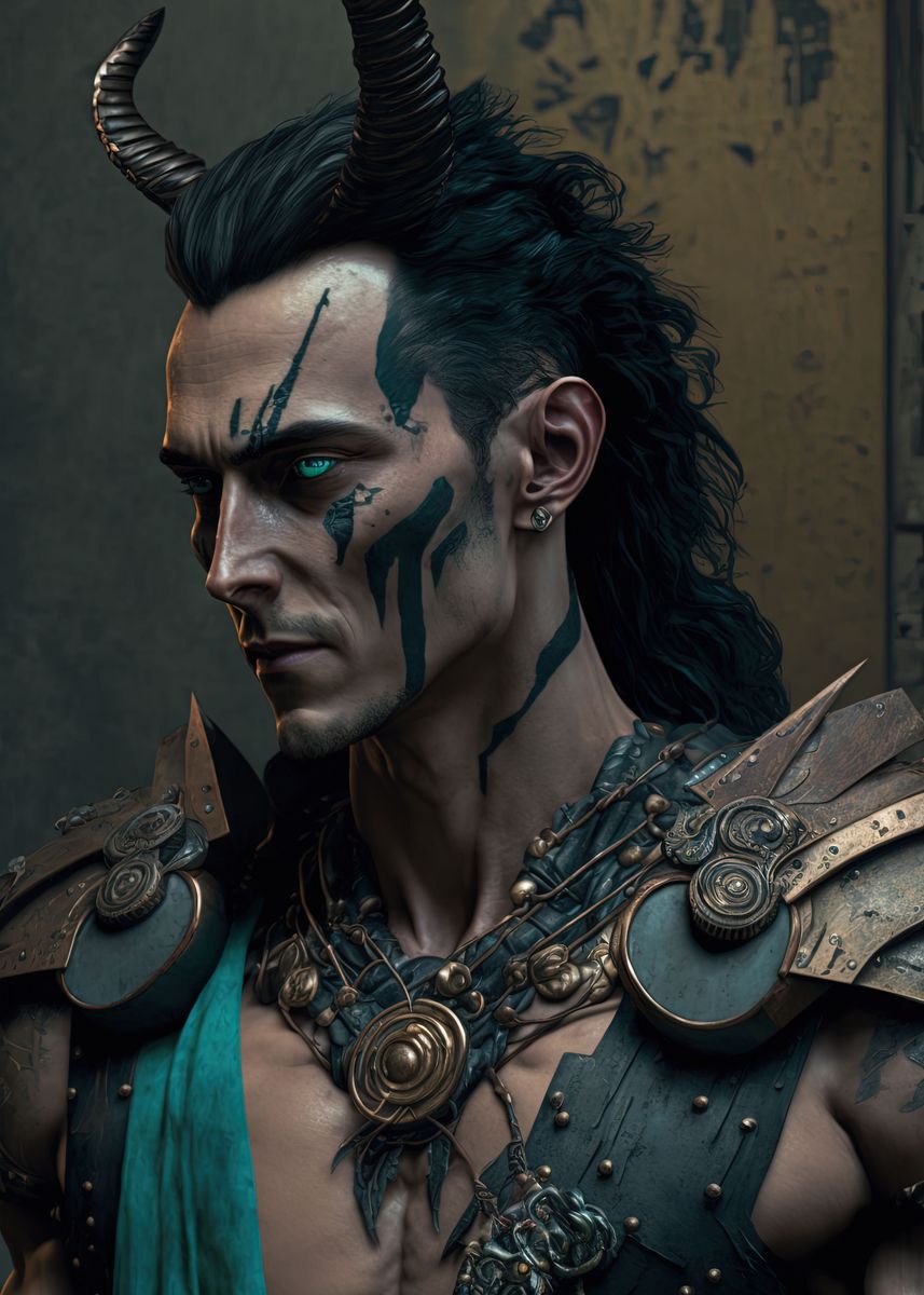 'Cyberpunk Loki' Poster, picture, metal print, paint by Sunrise Game ...