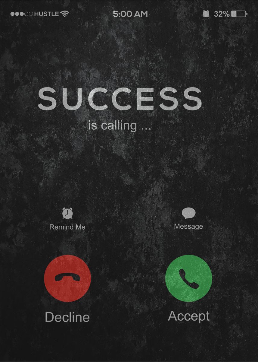 'Success Is Calling' Poster, picture, metal print, paint by paijo ambon ...