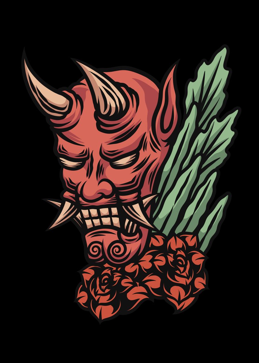 'Samurai' Poster, picture, metal print, paint by Cool Till Death | Displate