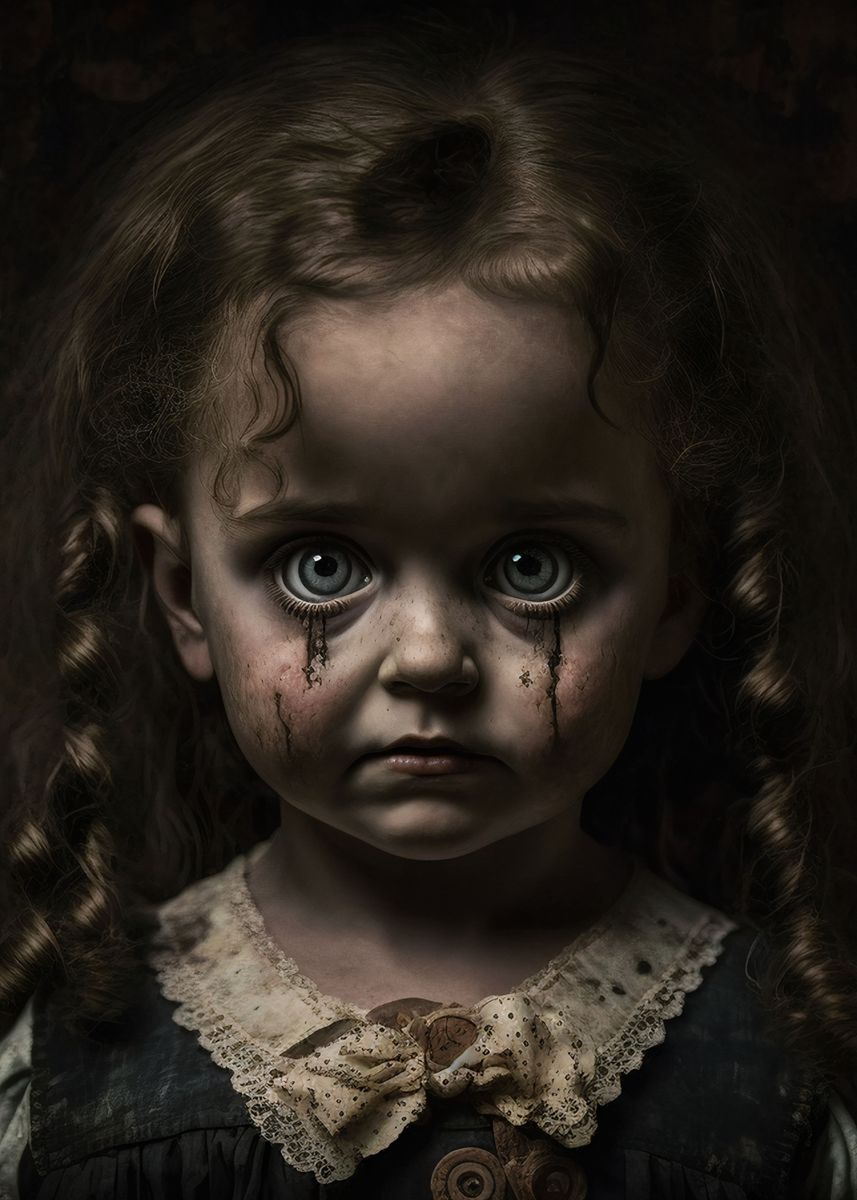 'Scary dolls' Poster, picture, metal print, paint by GRAPHICMYSTICAL ...