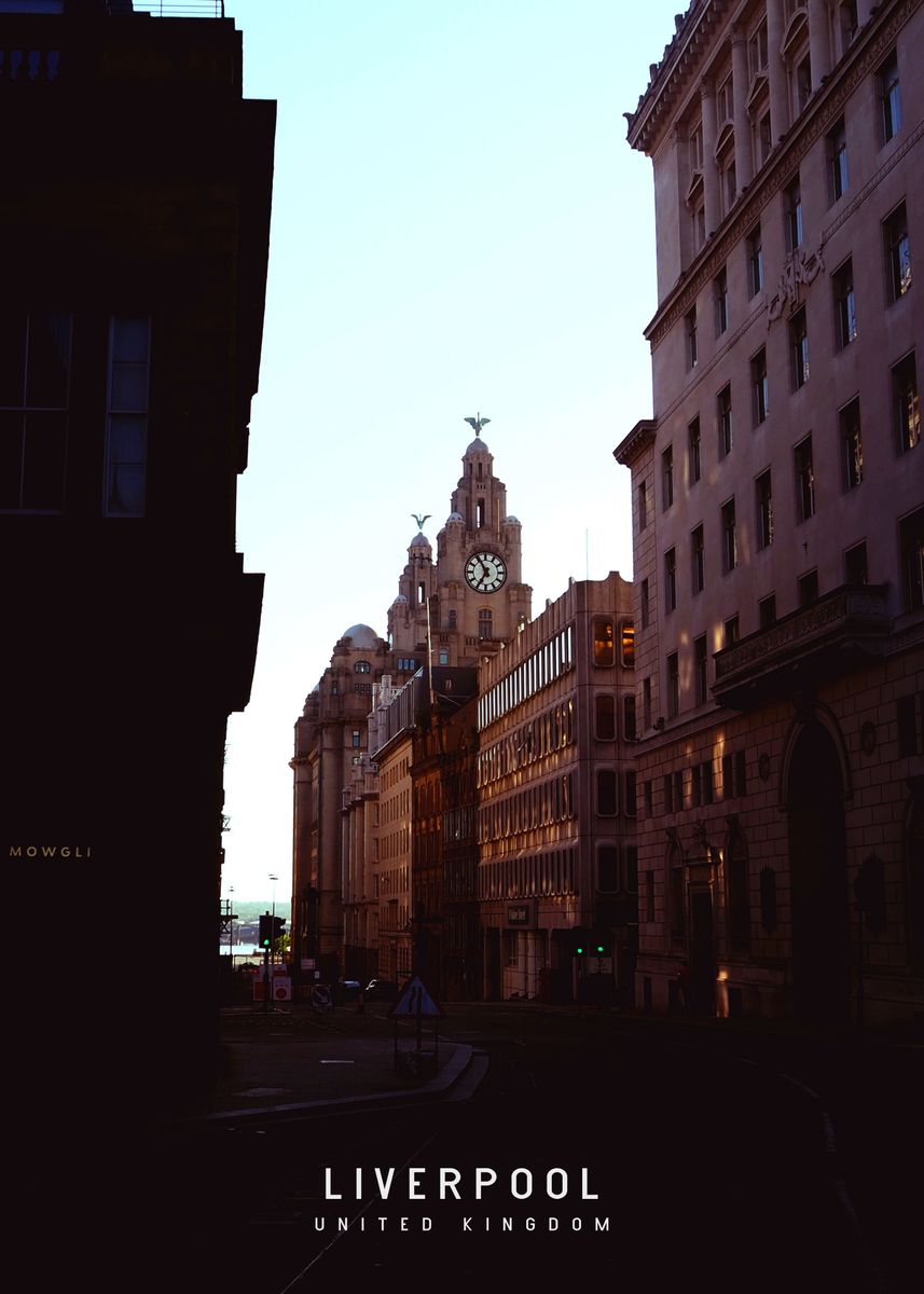 'Liverpool ' Poster, picture, metal print, paint by Famous City | Displate