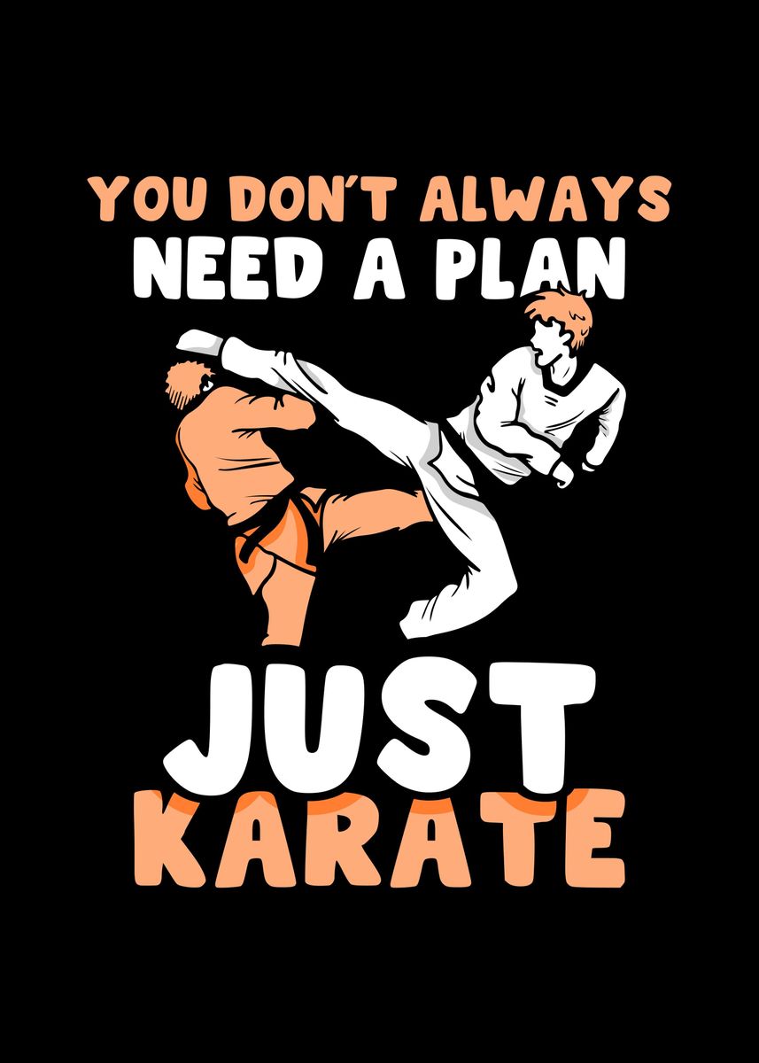 'Karate' Poster, picture, metal print, paint by Sebastian Wünsche ...